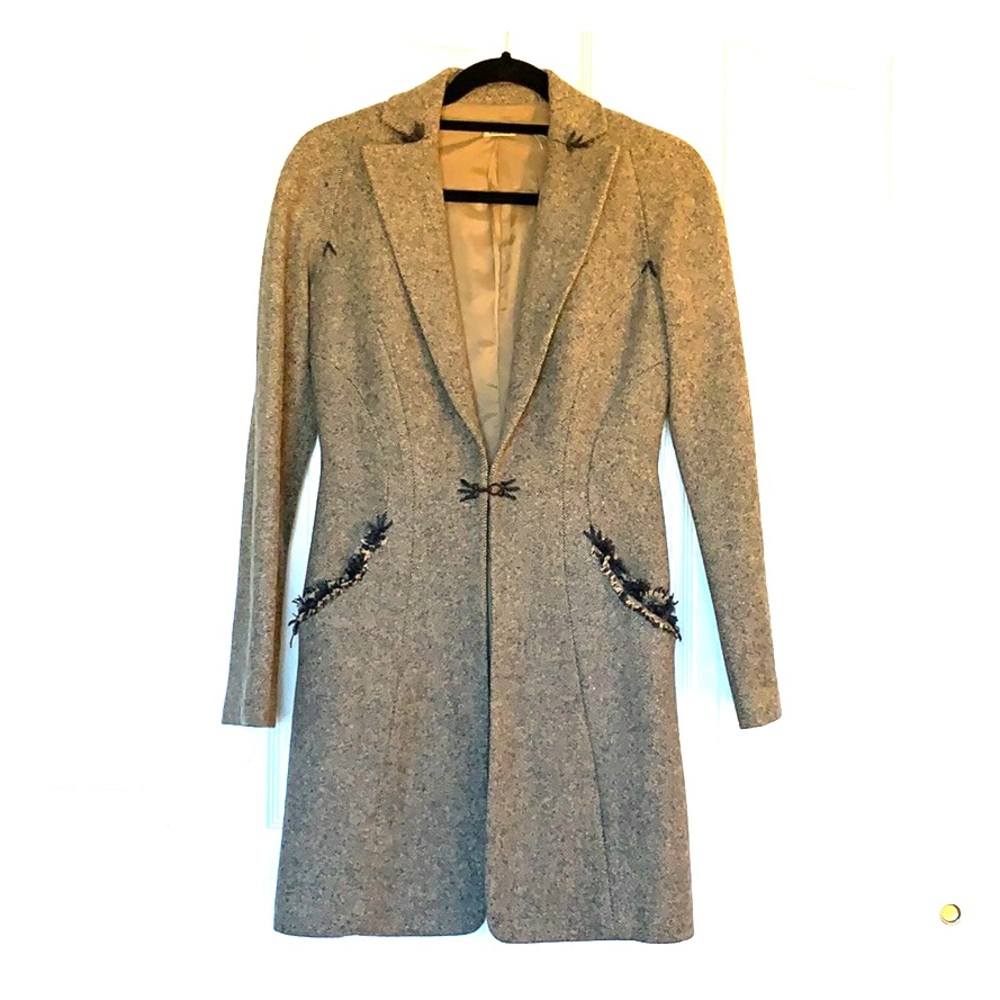 Max Studio Special Edition Wool Tweed Coat - Gem